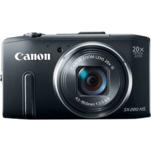 canon powershot sx280 12.1mp digital camera with 20x optical image stabilized zoom with 3-inch lcd (black) (old model)