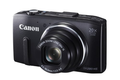 Canon PowerShot SX280 12.1MP Digital Camera with 20x Optical Image Stabilized Zoom with 3-Inch LCD (Black) (OLD MODEL)