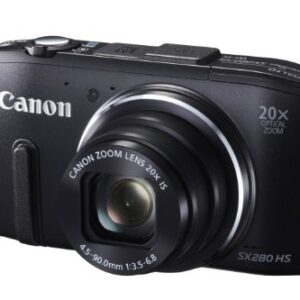 Canon PowerShot SX280 12.1MP Digital Camera with 20x Optical Image Stabilized Zoom with 3-Inch LCD (Black) (OLD MODEL)