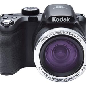 Kodak PIXPRO Astro Zoom AZ421-BK 16MP Digital Camera with 42X Optical Zoom and 3 inch LCD Screen (Black) (Renewed)