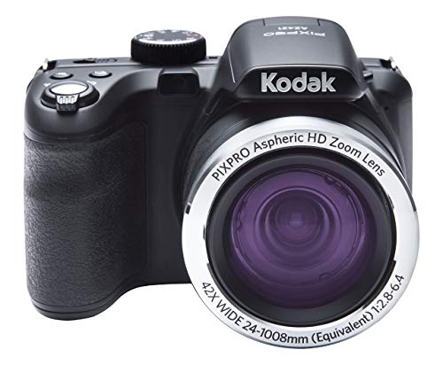 Kodak PIXPRO Astro Zoom AZ421-BK 16MP Digital Camera with 42X Optical Zoom and 3 inch LCD Screen (Black) (Renewed)