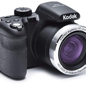 Kodak PIXPRO Astro Zoom AZ421-BK 16MP Digital Camera with 42X Optical Zoom and 3 inch LCD Screen (Black) (Renewed)