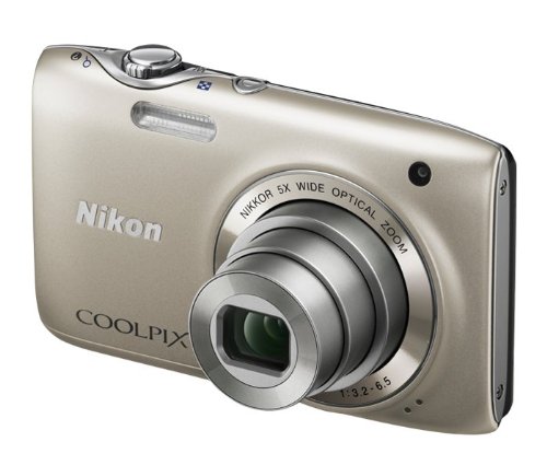 Nikon COOLPIX S3100 14 MP Digital Camera with 5x NIKKOR Wide-Angle Optical Zoom Lens and 2.7-Inch LCD (Silver)