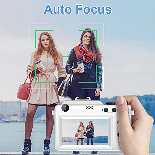 Digital Cameras for Photography 4K 48MP Vlogging Camera Autofocus Digital Camera with 18X Digital Zoom Point and Shoot Digital Cameras with 32GB Card