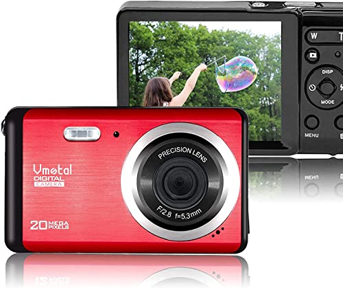 Mini Digital Camera, Vmotal FHD 1080P Kids Camera 20MP Cameras for Photography 2.8 inch LCD Point and Shoot Digital Cameras Vlogging Camera for Kids Teens Beginners Elderly-Holiday Birthday Gift