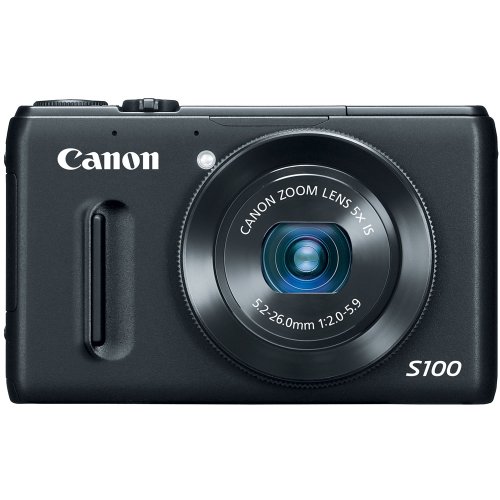 Canon PowerShot S100 12.1 MP Digital Camera with 5x Wide Angle Optical Image Stabilized Zoom (Black)