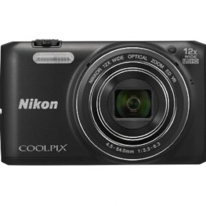 Nikon COOLPIX S6800 16 MP Wi-Fi CMOS Digital Camera with 12x Zoom NIKKOR Lens and 1080p HD Video (Black) (Discontinued by Manufacturer)