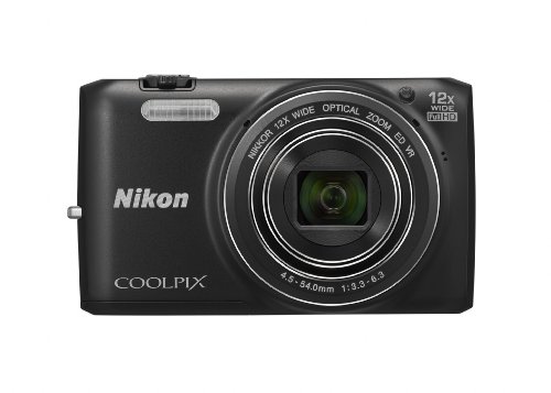 Nikon COOLPIX S6800 16 MP Wi-Fi CMOS Digital Camera with 12x Zoom NIKKOR Lens and 1080p HD Video (Black) (Discontinued by Manufacturer)