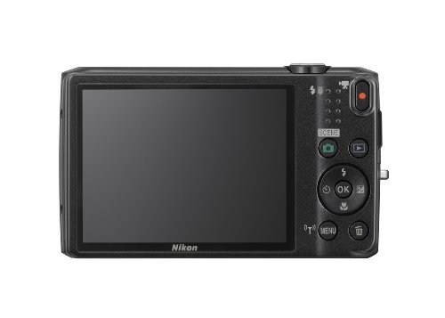 Nikon COOLPIX S6800 16 MP Wi-Fi CMOS Digital Camera with 12x Zoom NIKKOR Lens and 1080p HD Video (Black) (Discontinued by Manufacturer)