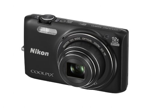 Nikon COOLPIX S6800 16 MP Wi-Fi CMOS Digital Camera with 12x Zoom NIKKOR Lens and 1080p HD Video (Black) (Discontinued by Manufacturer)