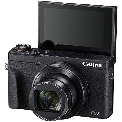 Canon PowerShot G5 X Mark II Digital Camera (3070C001) + 64GB Memory Card + Card Reader + Deluxe Soft Bag + Flex Tripod + Hand Strap + Memory Wallet + Cleaning Kit (Renewed)