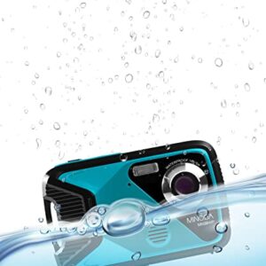 Minolta MN30WP 21 MP / 1080P HD Waterproof Digital Camera (Teal)