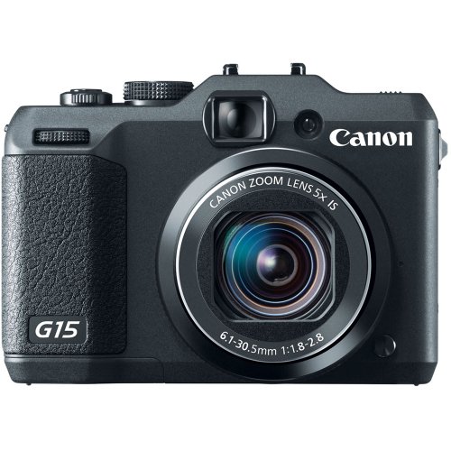 Canon PowerShot G15 12.1 MP Digital Camera with 5X Wide-Angle Optical Image Stabilized Zoom