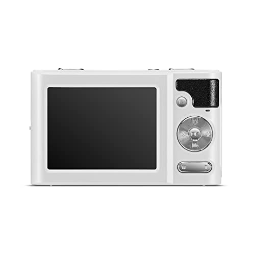 Altruewit 48MP 4K White Digital Camera for Kids,Teens Mini Students Camera Compact Video Camera Portable Beginner Children's Photo Camera with Macro Mode, 2.7" HD TFT (White)