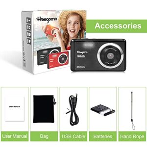 Mini Digital Camera, 1080P 20MP HD Video Camera for Kids with 2.8" LCD Screen, Rechargeable Point and Shoot Camera, Compact Portable Cameras for Kids, Beginner, Students,Teens