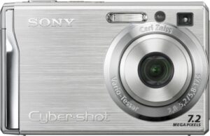 sony cybershot dscw80 7.2mp digital camera with 3x optical zoom and super steady shot (silver) (old model)