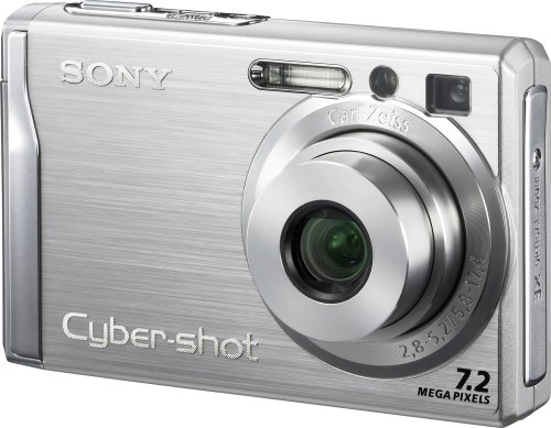 Sony Cybershot DSCW80 7.2MP Digital Camera with 3x Optical Zoom and Super Steady Shot (Silver) (OLD MODEL)