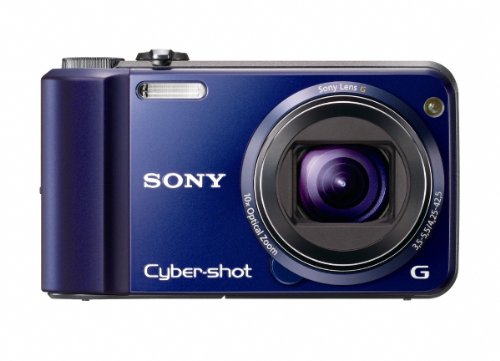 Sony Cyber-Shot DSC-H70 16.1 MP Digital Still Camera with 10x Wide-Angle Optical Zoom G Lens and 3.0-inch LCD (Blue)