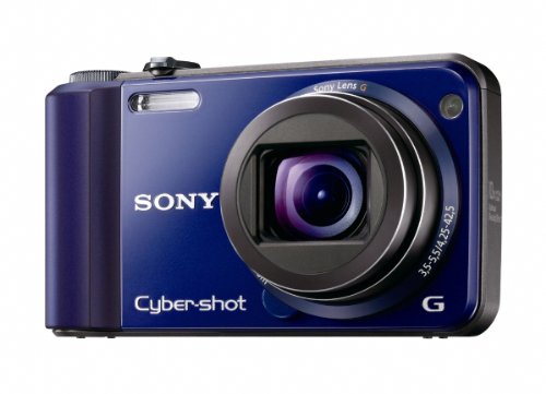 Sony Cyber-Shot DSC-H70 16.1 MP Digital Still Camera with 10x Wide-Angle Optical Zoom G Lens and 3.0-inch LCD (Blue)