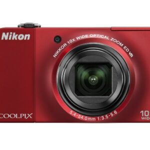 Nikon Coolpix S8000 14.2 MP Digital Camera with 10x Optical Vibration Reduction (VR) Zoom and 3.0-Inch LCD (Red)