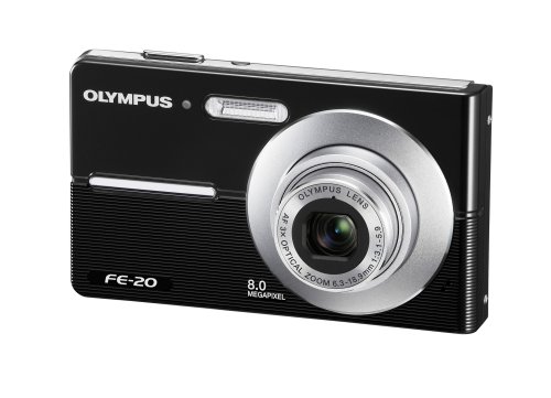 Olympus FE-20 8MP Digital Camera (Black)