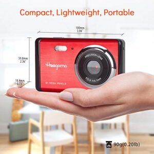 HD Digital Camera with 2.8" TFT Screen,20MP 1080P Rechargeable Point and Shoot Camera,Video Camera Compact Portable Cameras for Kids, Beginner,Students,Teens with 8X Digital Zoom