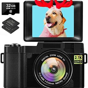 Keculbo 2.7K Camera Digital Camera 30 MP Vlogging Camera (G06B)