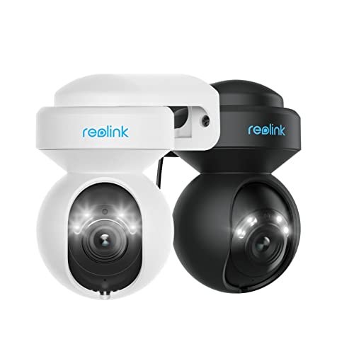 REOLINK 5MP PTZ Camera Bundle (Black and White), 2.4/5GHz WiFi, 3X Optical Zoom, Person/Vehicle Detection with Auto Tracking, E1 Outdoor