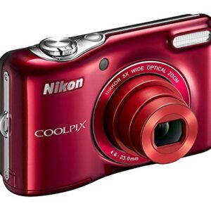 Nikon COOLPIX L30 20.1 MP Digital Camera with 5x Zoom NIKKOR Lens and 720p HD Video (Red) (Discontinued by Manufacturer)