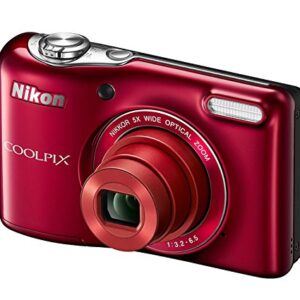 Nikon COOLPIX L30 20.1 MP Digital Camera with 5x Zoom NIKKOR Lens and 720p HD Video (Red) (Discontinued by Manufacturer)