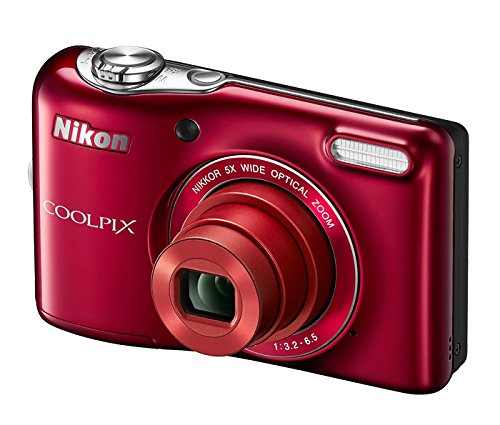 Nikon COOLPIX L30 20.1 MP Digital Camera with 5x Zoom NIKKOR Lens and 720p HD Video (Red) (Discontinued by Manufacturer)