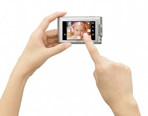 Sony Cyber-shot DSC-T90 12.1 MP Digital Camera with 4x Optical Zoom and Super Steady Shot Image Stabilization (Silver)