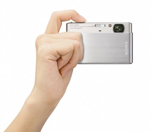 Sony Cyber-shot DSC-T90 12.1 MP Digital Camera with 4x Optical Zoom and Super Steady Shot Image Stabilization (Silver)