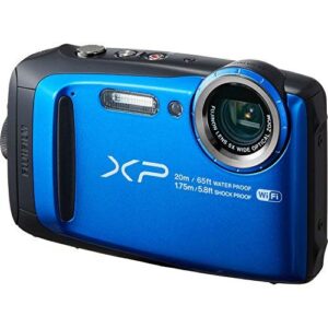 fujifilm finepix xp120 waterproof digital camera international model (blue)