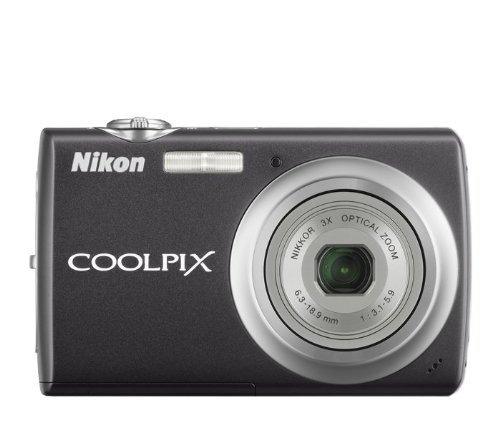 Nikon Coolpix S220 10MP Digital Camera with 3x Optical Zoom and 2.5 inch LCD (Graphite Black)