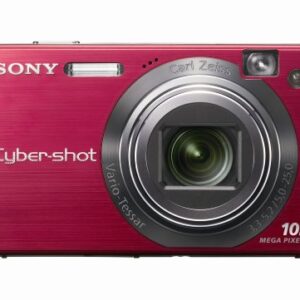 Sony Cybershot DSCW170/R 10.1MP Digital Camera with 5x Optical Zoom with Super Steady Shot (Red)