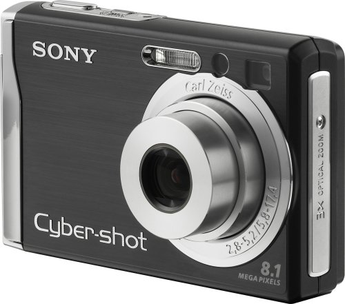 Sony Cybershot DSCW90 8.1MP Digital Camera with 3x Optical Zoom and Super Steady Shot (Black)