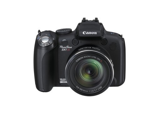 Canon PowerShot SX1IS 10 MP CMOS Digital Camera with 20x Wide Angle Optical Image Stabilized Zoom and 2.8-inch LCD