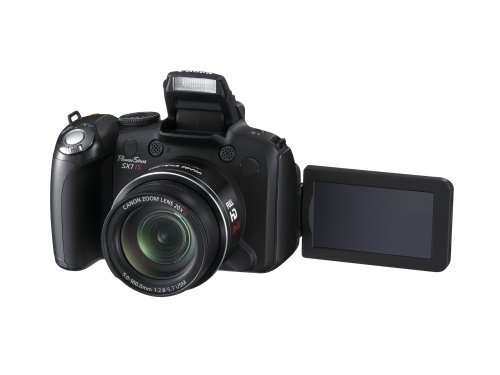 Canon PowerShot SX1IS 10 MP CMOS Digital Camera with 20x Wide Angle Optical Image Stabilized Zoom and 2.8-inch LCD