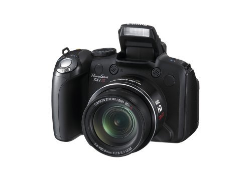 Canon PowerShot SX1IS 10 MP CMOS Digital Camera with 20x Wide Angle Optical Image Stabilized Zoom and 2.8-inch LCD