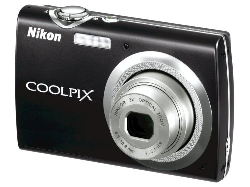 Nikon Coolpix S230 10MP Digital Camera with 3x Optical Zoom and 3 inch Touch Panel LCD (Jet Black)