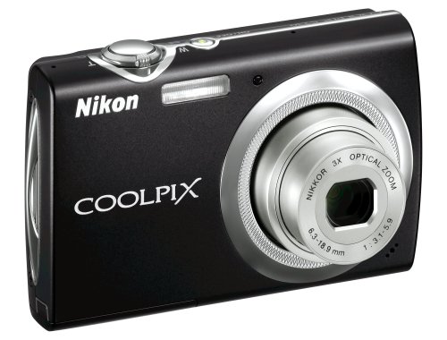 Nikon Coolpix S230 10MP Digital Camera with 3x Optical Zoom and 3 inch Touch Panel LCD (Jet Black)