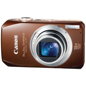 canon powershot sd4500is 10 mp digital camera with 10x optical image stabilized zoom and 3.0-inch lcd, brown