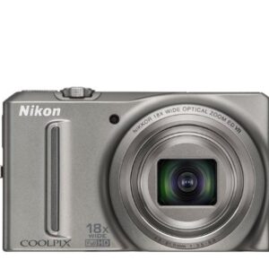 Nikon COOLPIX S9100 12.1 MP CMOS Digital Camera with 18x NIKKOR ED Wide-Angle Optical Zoom Lens and Full HD 1080p Video (Silver)