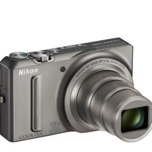 Nikon COOLPIX S9100 12.1 MP CMOS Digital Camera with 18x NIKKOR ED Wide-Angle Optical Zoom Lens and Full HD 1080p Video (Silver)