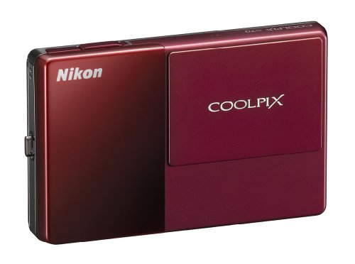 Nikon Coolpix S70 12.1MP Digital Camera with 3.5-inch OLED Touch Screen and 5x Wide Angle Optical Vibration Reduction (VR) Zoom (Red)