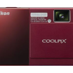 Nikon Coolpix S70 12.1MP Digital Camera with 3.5-inch OLED Touch Screen and 5x Wide Angle Optical Vibration Reduction (VR) Zoom (Red)