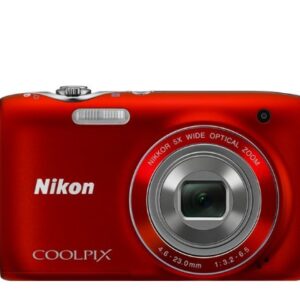 Nikon COOLPIX S3100 14 MP Digital Camera with 5x NIKKOR Wide-Angle Optical Zoom Lens and 2.7-Inch LCD (Red)