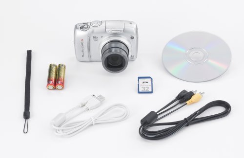 Canon Powershot SX110IS 9MP Digital Camera with 10x Optical Image Stabilized Zoom (Silver)