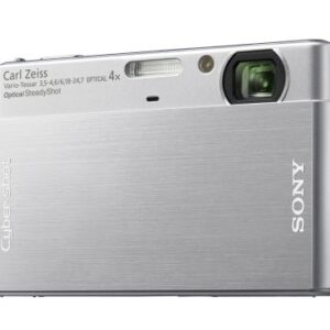 Sony Cybershot DSC-T77 10.1MP Digital Camera with 4x Optical Zoom with Super Steady Shot Image Stabilization (Silver)